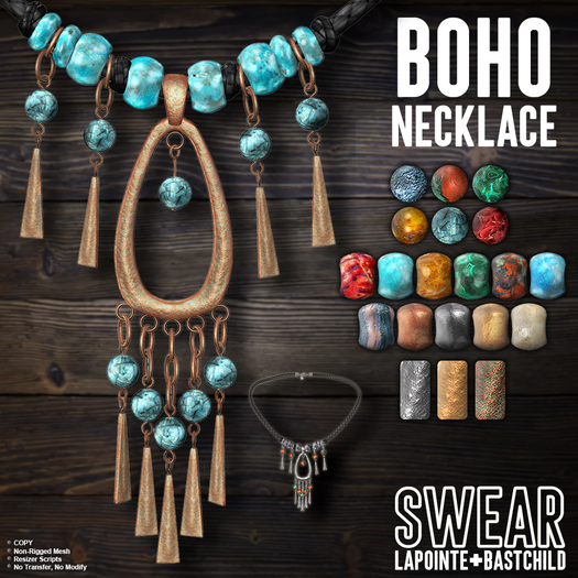 Second Life Marketplace Necklace Boho